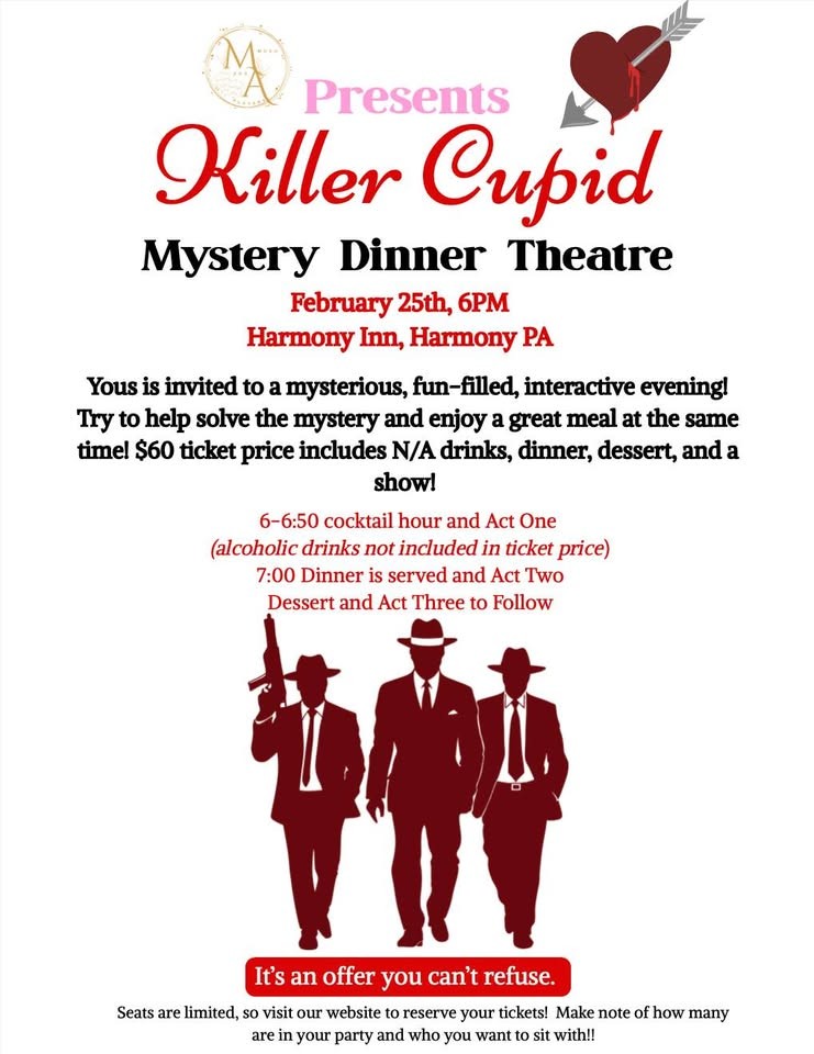 Killer Cupid: Mystery Dinner Theatre at the Harmony Inn | Experience ...